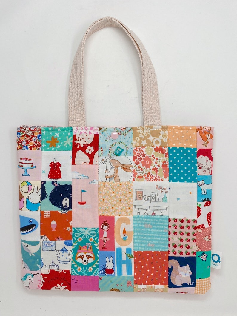 Handmade Cute Patchwork Handbag Small Tote Bag - Etsy