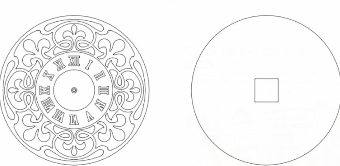 Reloj decorativo cortado con láser vectorial, reloj de madera con forma ...