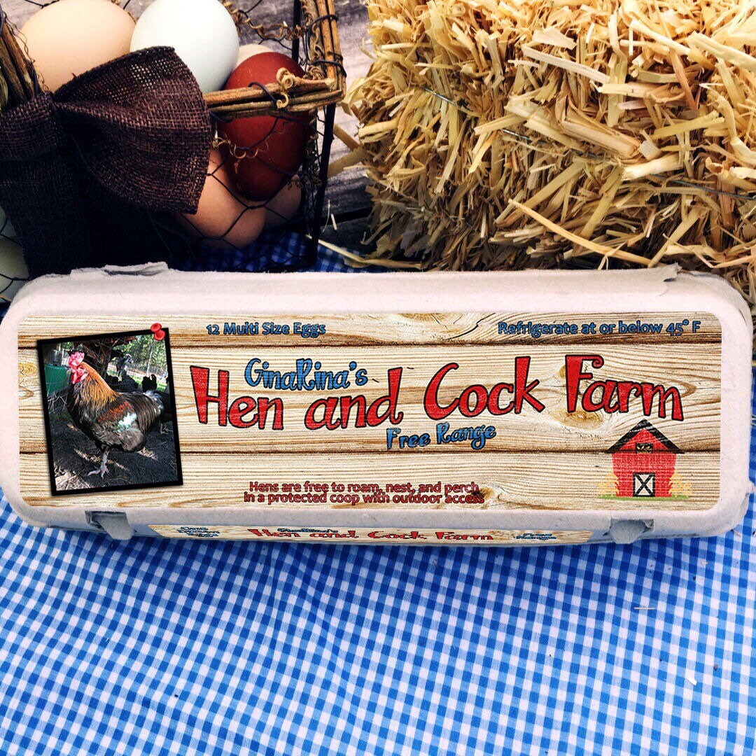 Egg Carton Labels, Custom, Wood Sign, Red Rooster, Photo, 3 Pc Set - Etsy