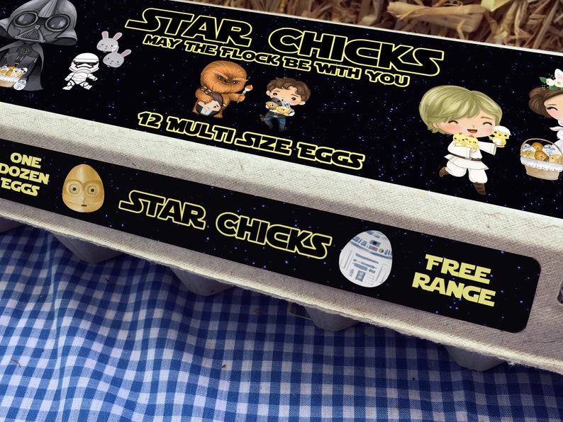 Egg Carton Labels Space Characters 3 Part Label Sets Peel - Etsy