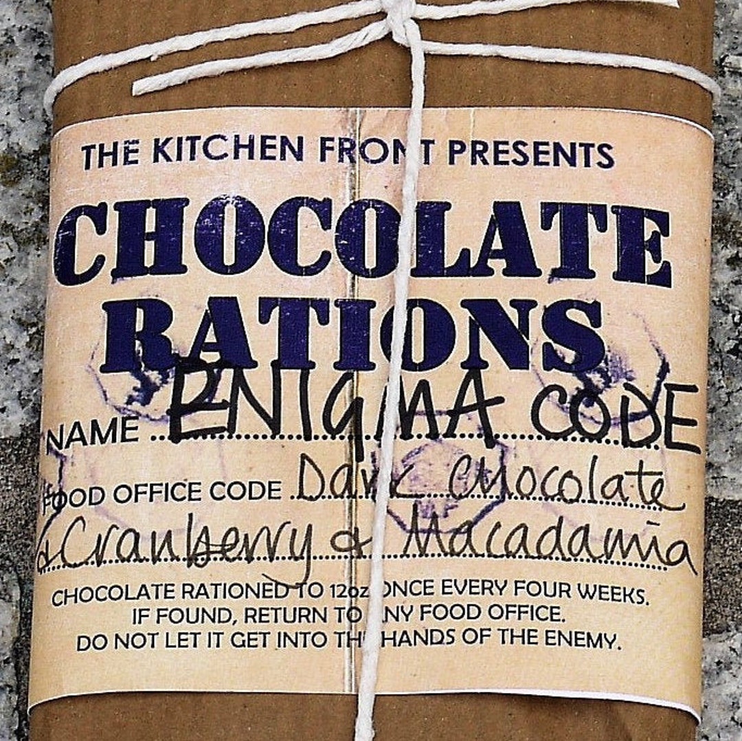 Enigma Code Dark Chocolate With Cranberry and Macadamia Nuts - Etsy UK