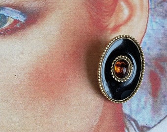Big clip on earrings | Etsy