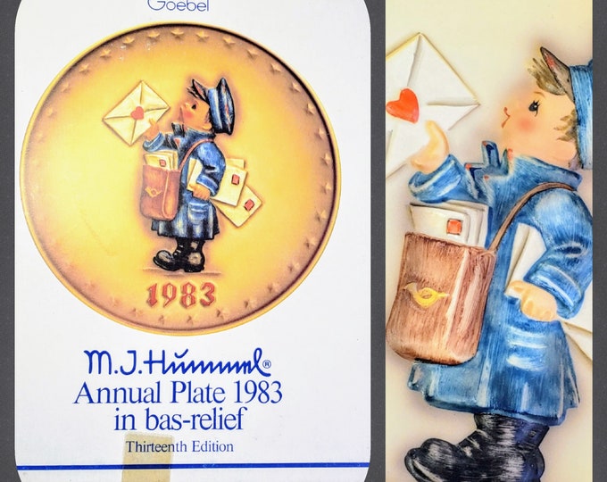 1983 Annual M.J. Hummel Plate in Original Box - Adorable Vintage ...