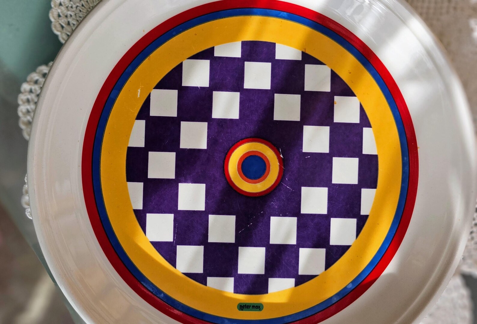 Mid Century Peter Max Dinner Opticon Plate by Iroquois New York, 60s ...