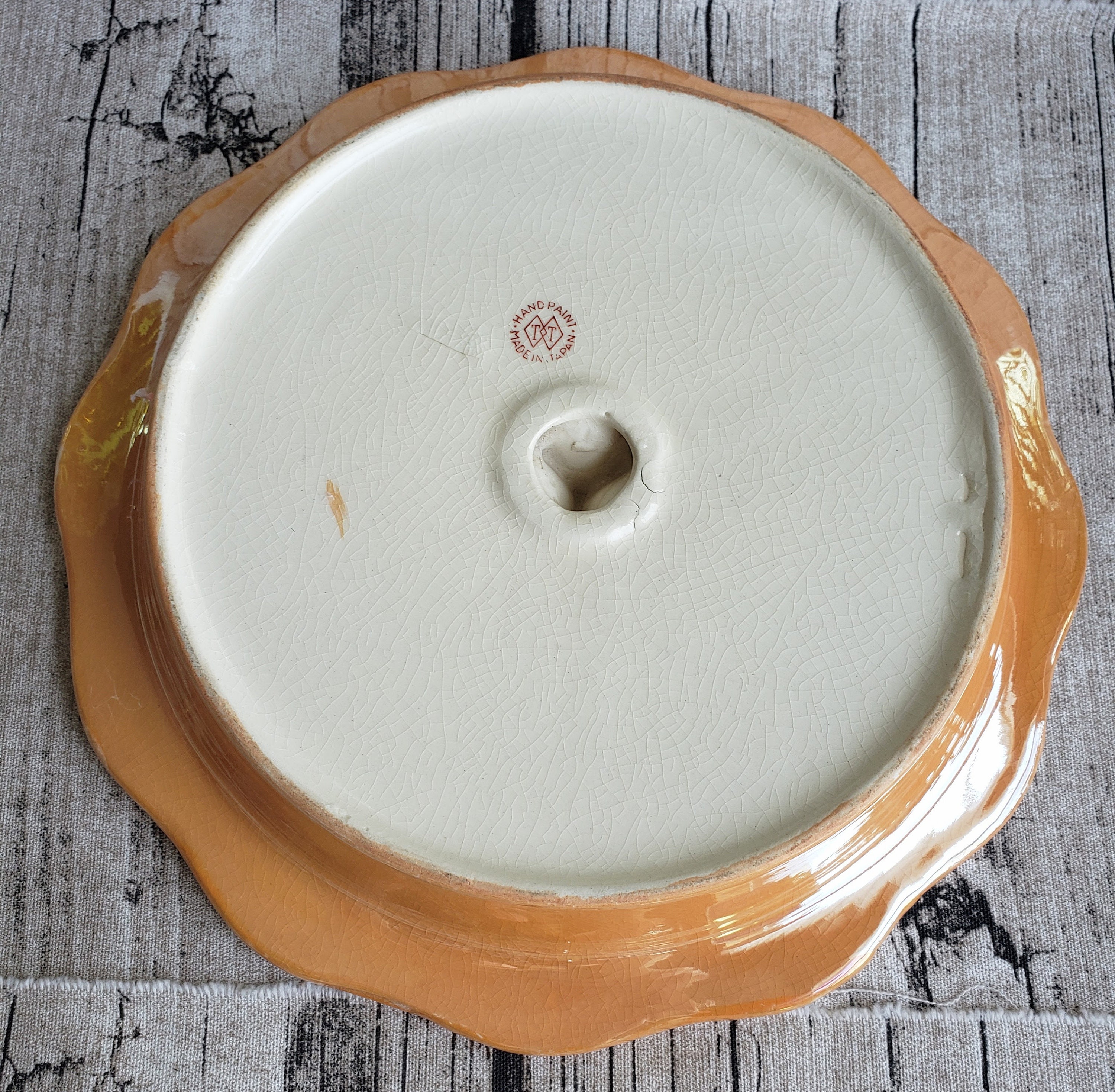 Vintage Divided Ceramic Dish with Lid Hand Painted Japan | Etsy