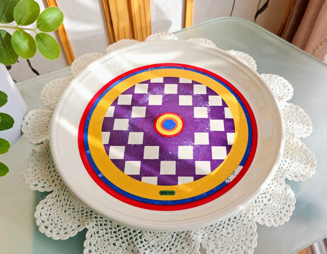Mid Century Peter Max Dinner Plate by Iroquois New York, 60s 70s Era ...