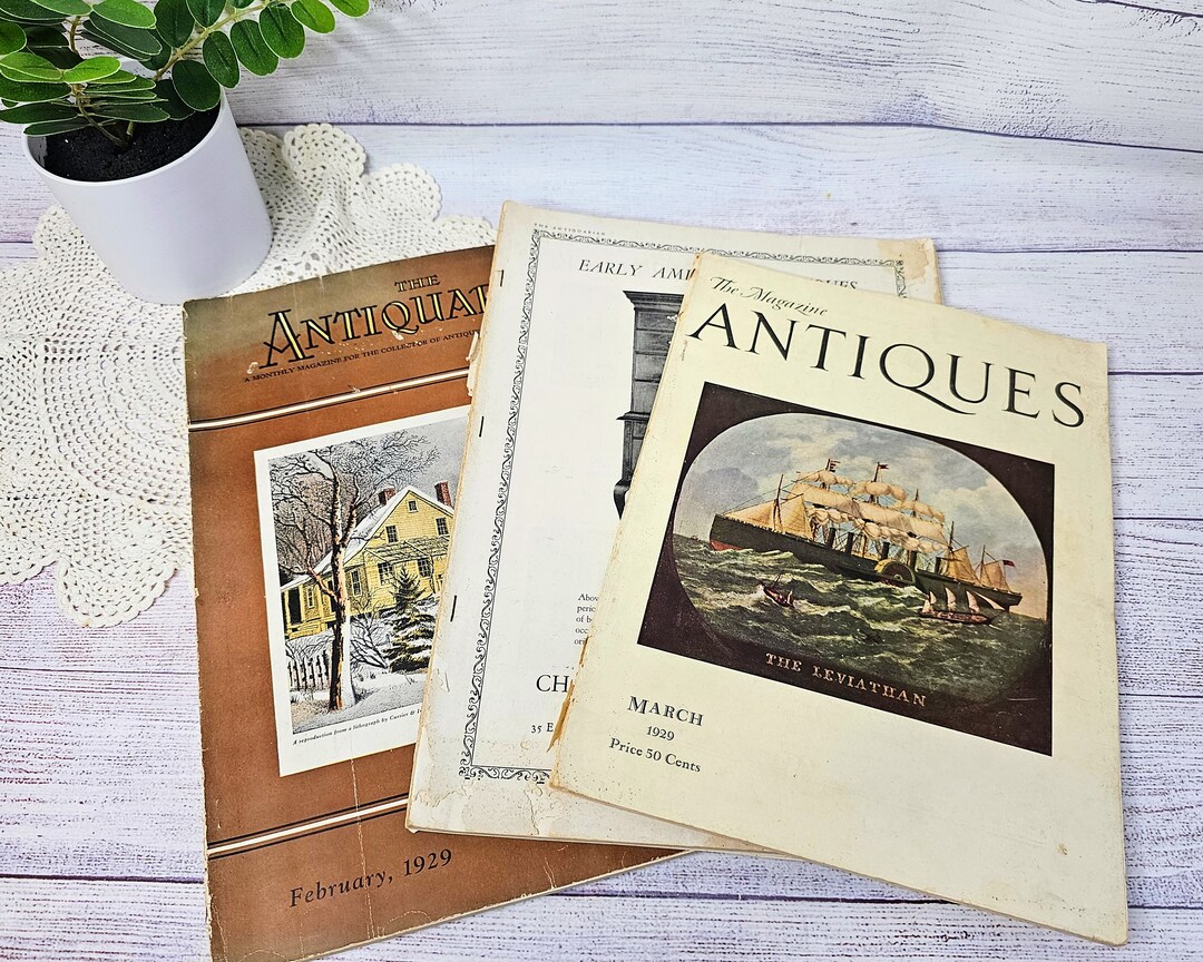 1920s Antique Magazines the Antiquarian, Resources About Work of Art ...