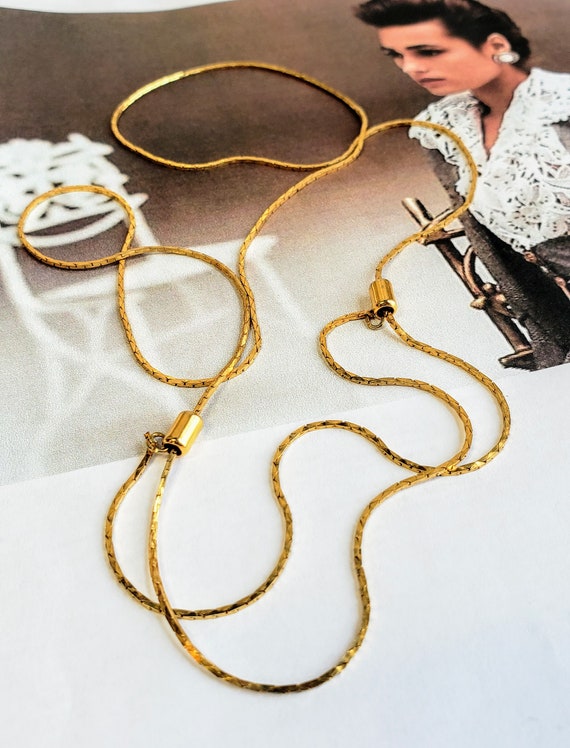 Elegant Versatile Cobra Chain Necklace with Adjustabl… - Gem