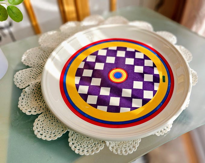 Mid Century Peter Max Dinner Plate by Iroquois New York, 60s 70s Era ...