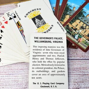 Double Deck of Vintage Playing Cards Williamsburg the Colonial Capitol ...