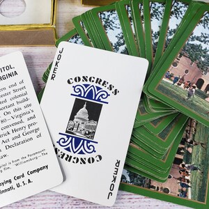 Double Deck of Vintage Playing Cards Williamsburg the Colonial Capitol ...