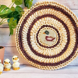 Vintage 12 Woven Straw Coil Circle Disc Wall Hanging - Etsy