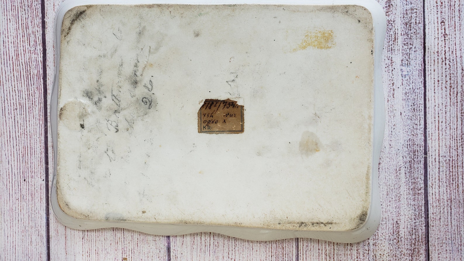 Unique Antique Vanity Tray Small Ceramic Rectangular Plate - Etsy