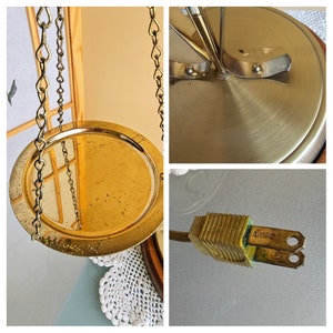 Art Deco Tabletop Clock With Decorative Balance Weight Scale and Brass ...