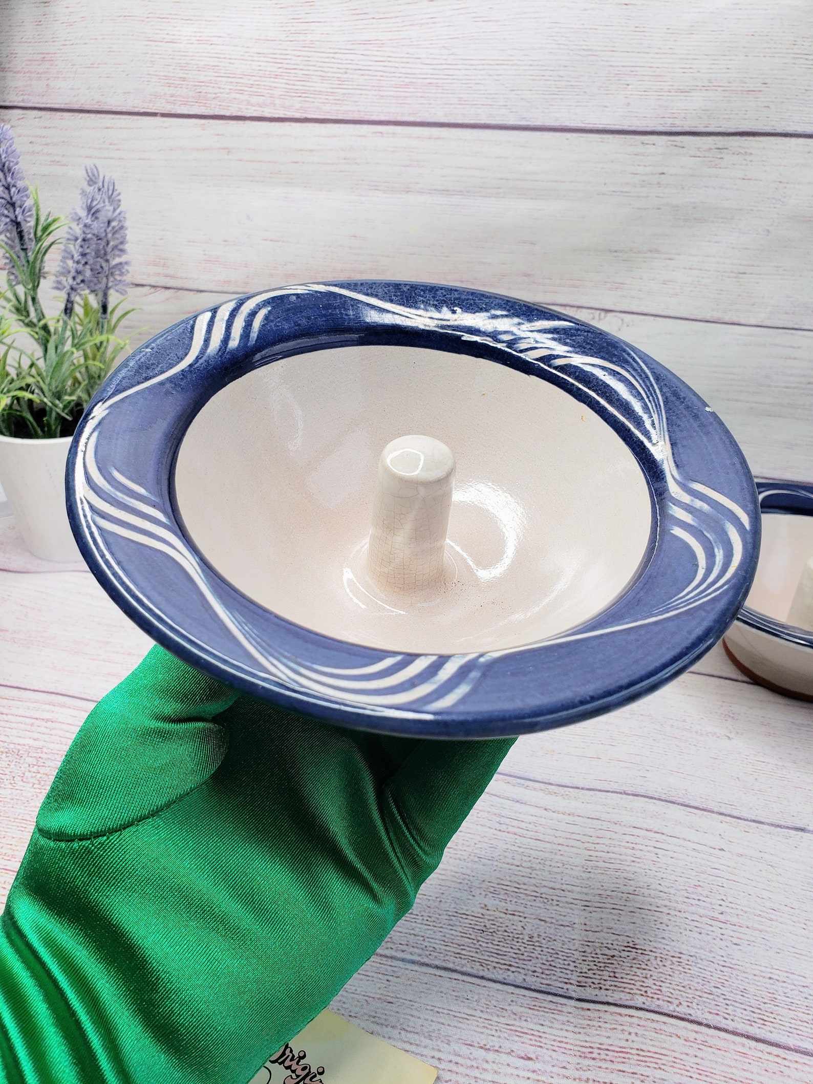 Vintage Pottery, the Original Apple Baker, Handmade Glazed Terracotta ...