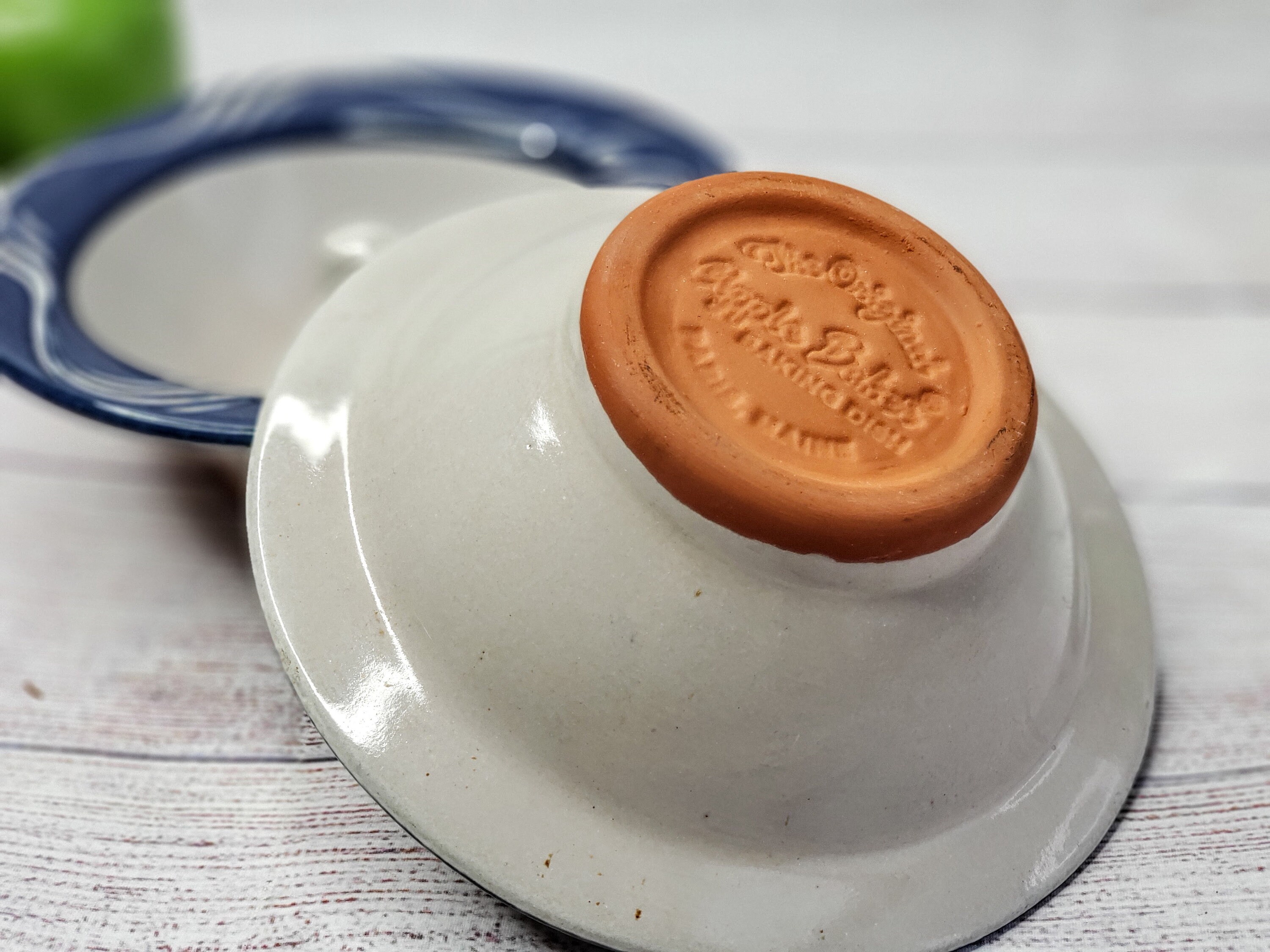 Vintage Pottery, the Original Apple Baker, Handmade Glazed Terracotta ...