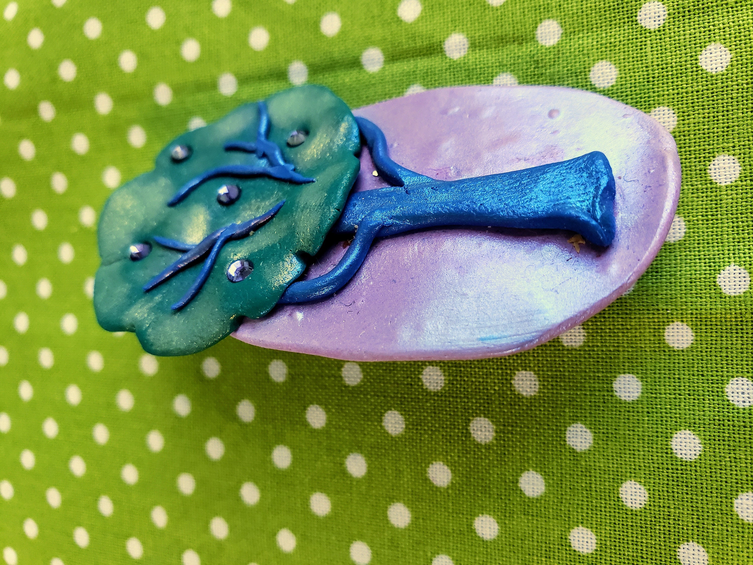 Polymer Clay Sculpture Tree Pin Uniquely Handcrafted Tree | Etsy