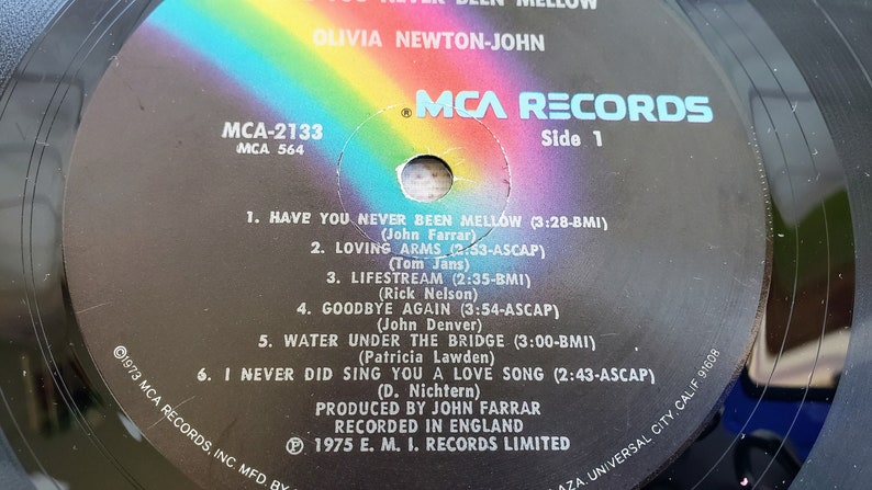 Olivia Newton-john Record Album 12 Inch 1975 MCA Records LP - Etsy
