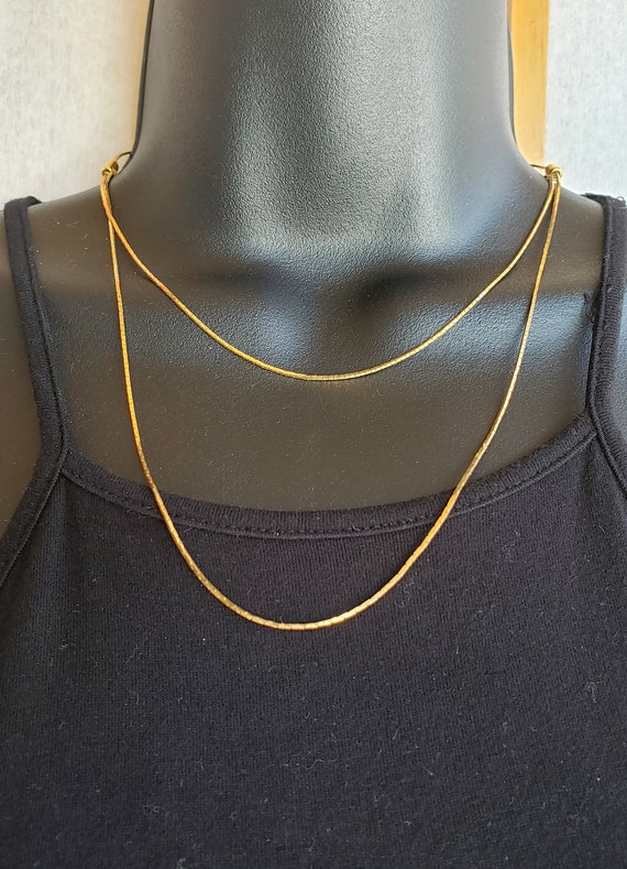 Elegant Versatile Cobra Chain Necklace with Adjustabl… - Gem