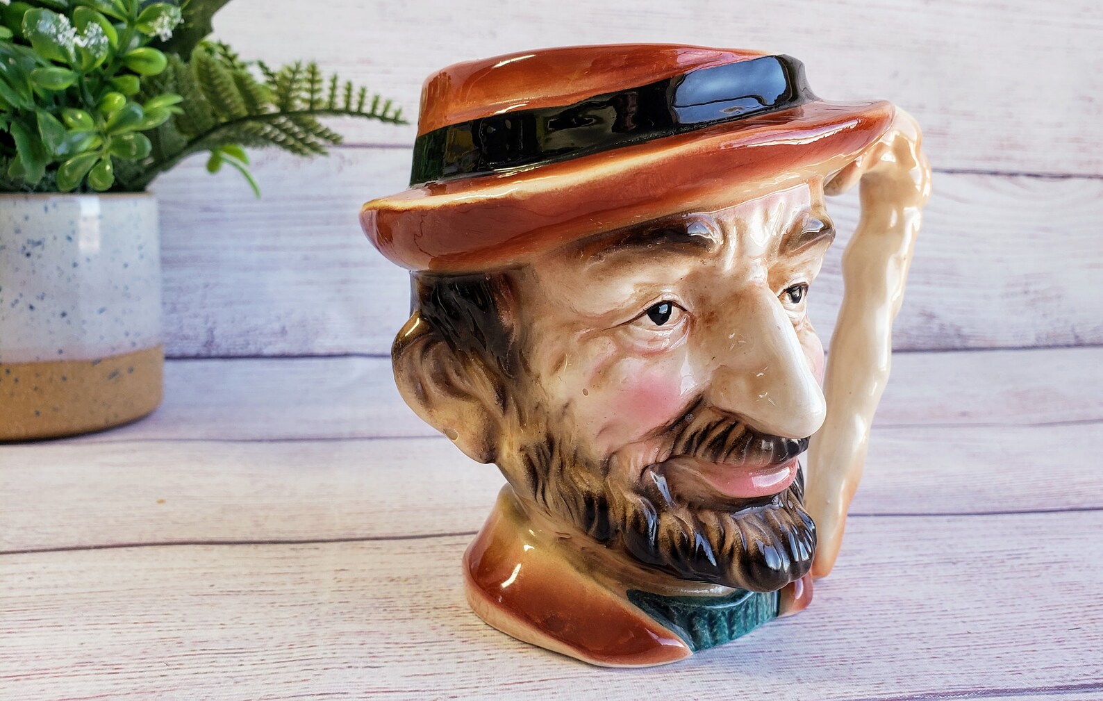 Vintage Toby Head, Ceramic Character Head Arnart Hand Painted 2225 ...