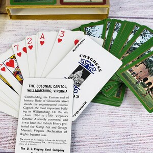 Double Deck of Vintage Playing Cards Williamsburg the Colonial Capitol ...