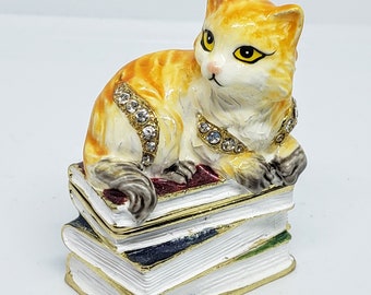 Cat Trinket Box - Etsy