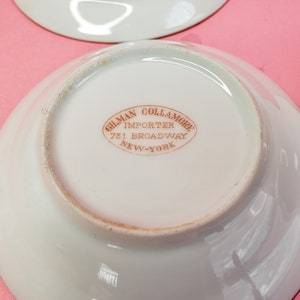 Antique Small Bowls Gilman Collamore New York, White Ceramic With Blue ...