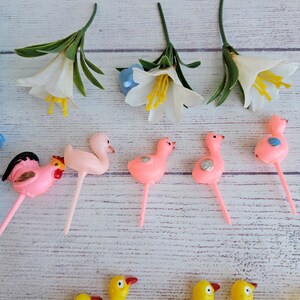 Vintage Cake Topper Lot, 50s Plastic Cake Decor 61 Pieces Baseball ...