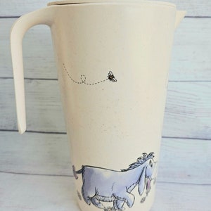 Vintage Winnie the Pooh Bamboo Pitcher, Natural Colors Biodegradable ...