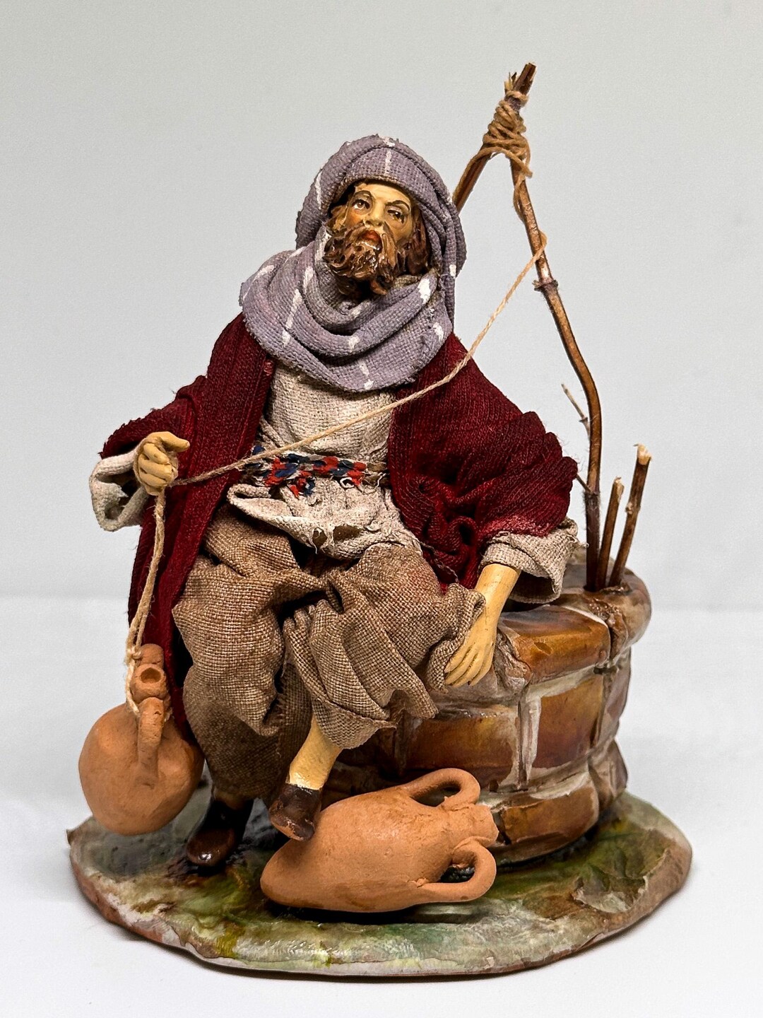 Shepherds of the Nativity Scene - Man at the Well Cm. 11 - Etsy