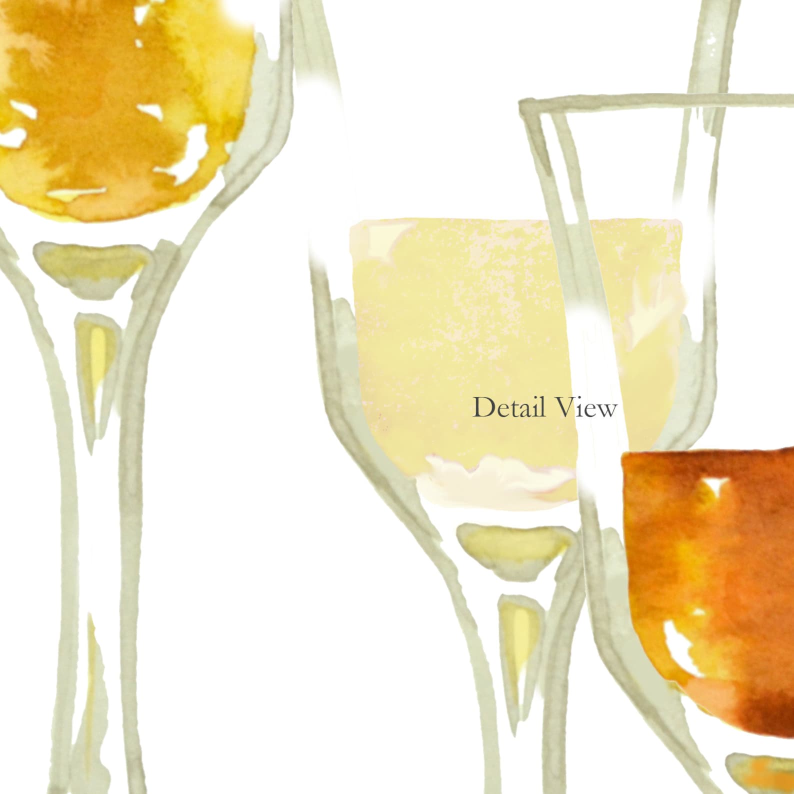 WATERCOLOR Large Sherry Clip Art - Glass of Sherry - Sherry Glass ...