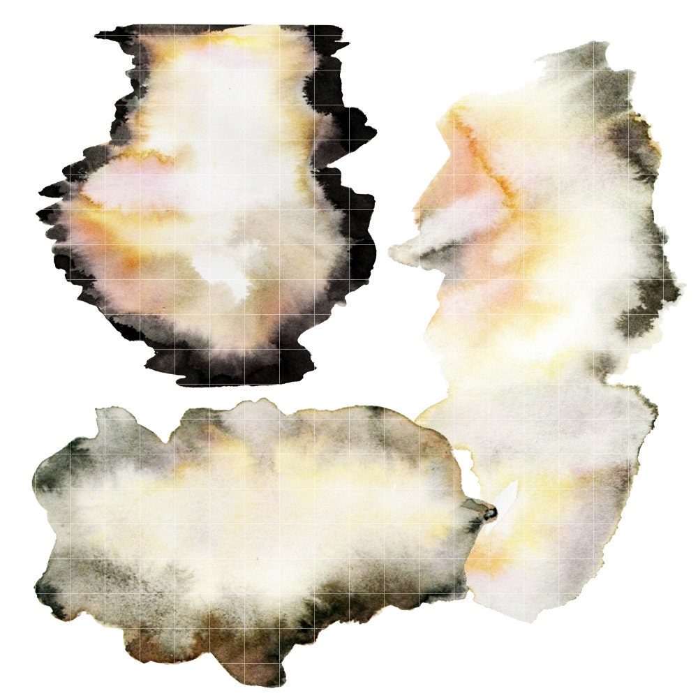 WATERCOLOR Burnt Paper Clip Art Bundle Burned Edges Burnt | Etsy