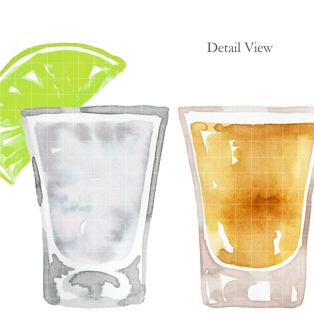 WATERCOLOR Liquor Shots Clip Art Bundle Shot Glasses - Etsy