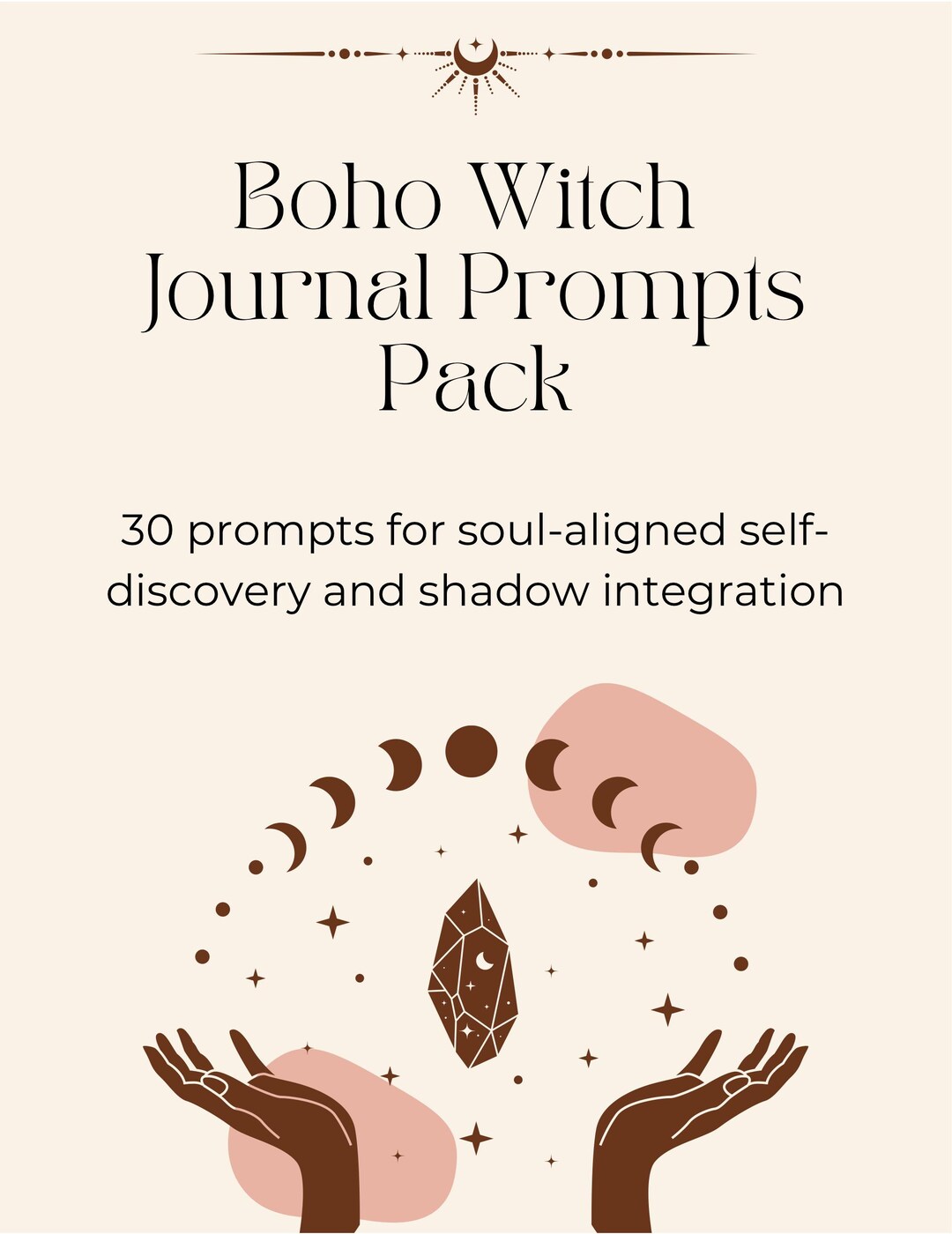 Boho Witch Journal Prompts Pack – 30 Light & Shadow Prompts for Self ...