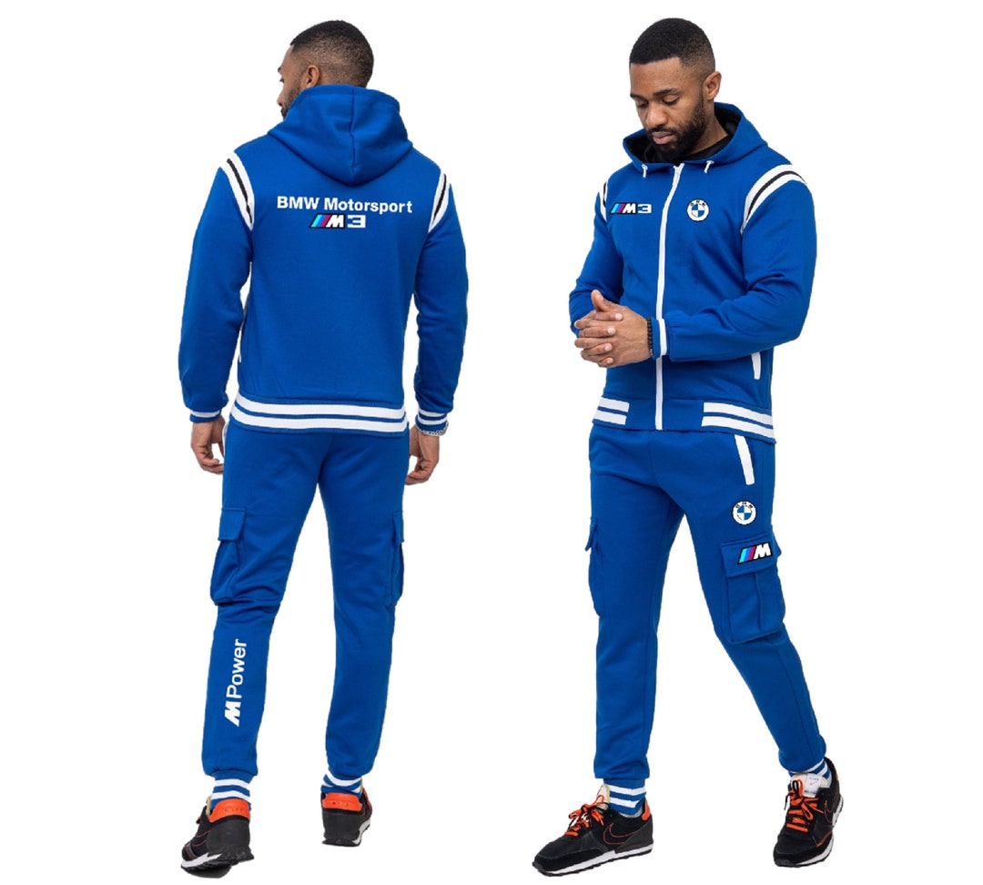 BMW M3 Blue White Stripes 2023 Men's Jogging Jacket - Etsy