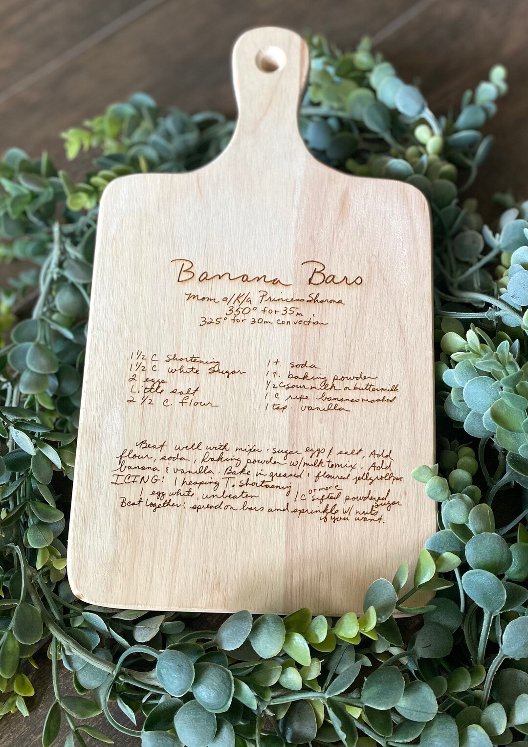 Custom Recipe Boards - Etsy