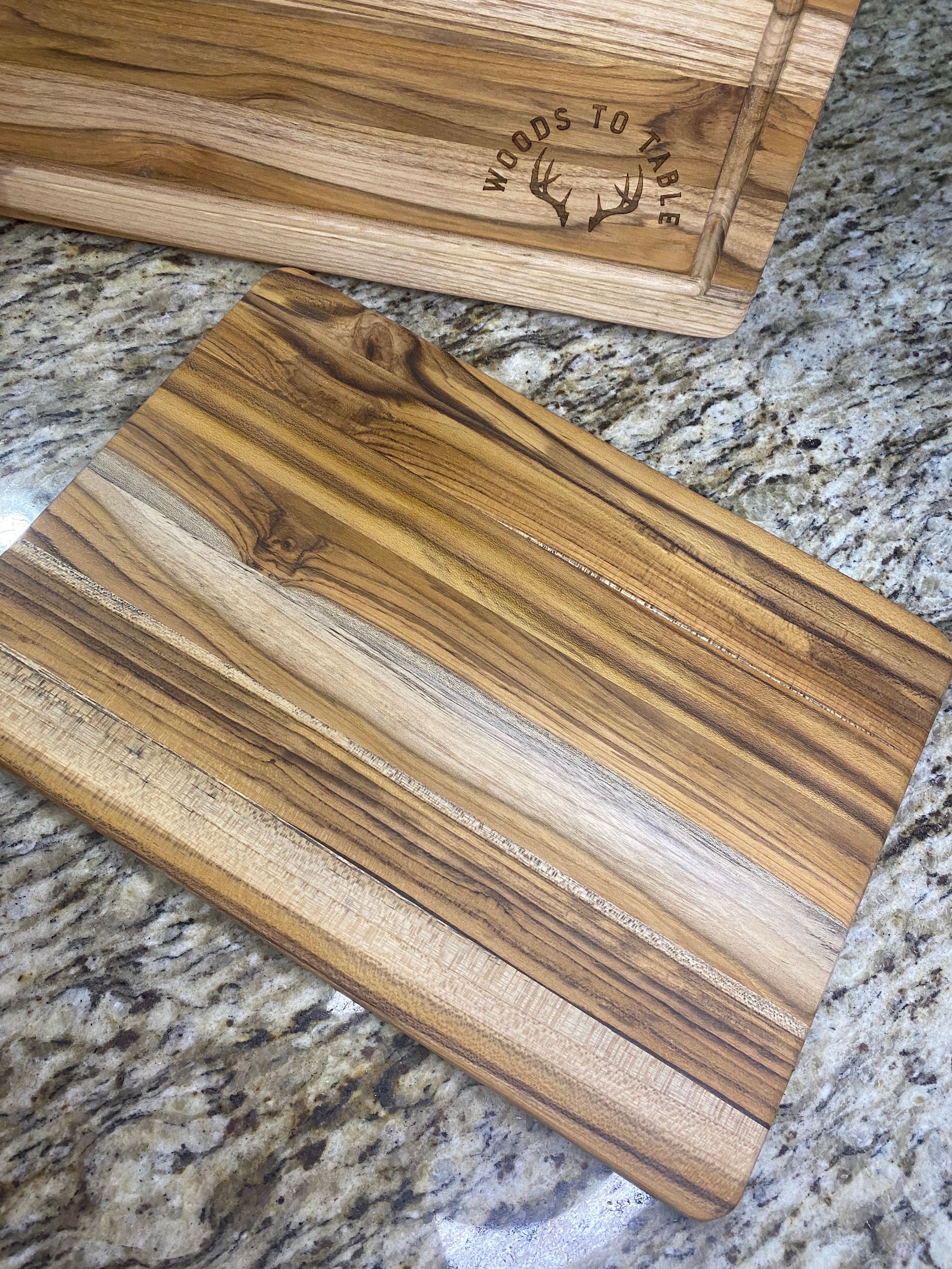 Woods to Table Cutting Board, Deer Hunter Cutting Board, Antler Home ...