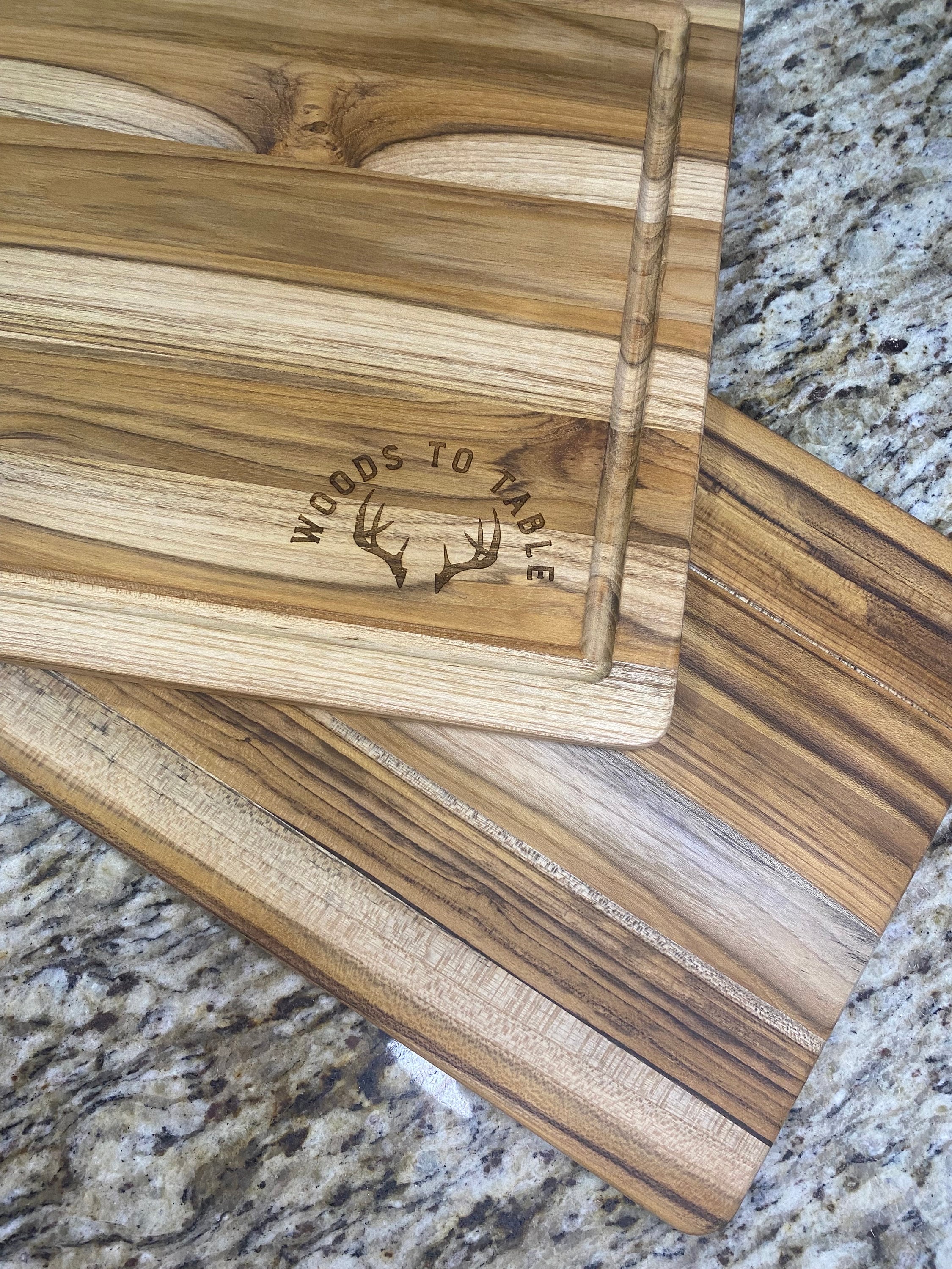 Woods to Table Cutting Board, Deer Hunter Cutting Board, Antler Home ...