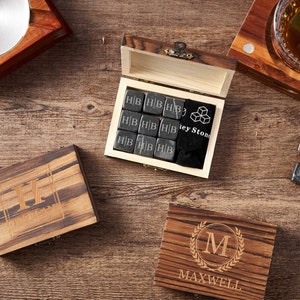 Personalized Whiskey Stone, Custom Chilling Stones Set, Whisky Cooling ...