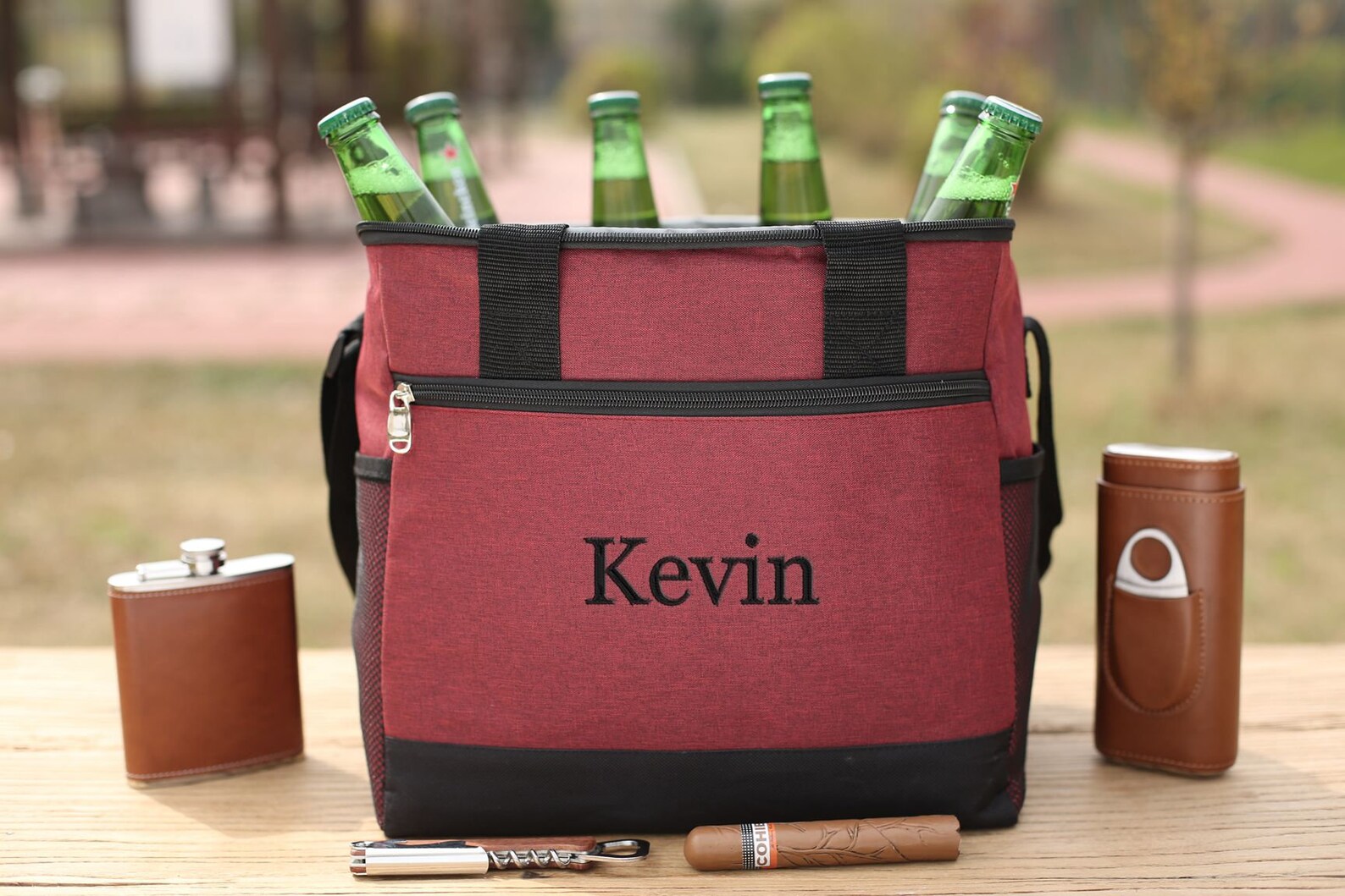 Groomsmen Gifts Personalized Beer Cooler Bag Insulated Beer - Etsy