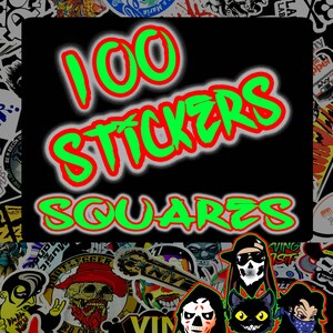 100 Full Color Sticker Labels, Graphic Stickers, Personalized Labels ...