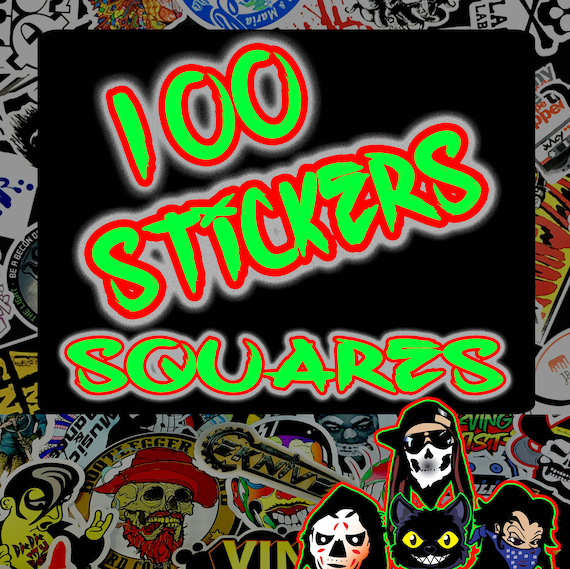 100 Full Color Sticker Labels Graphic Stickers Personalized - Etsy