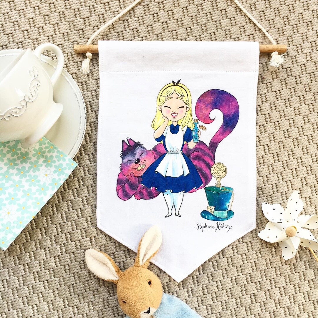 Alice in Wonderland Pennant - Etsy