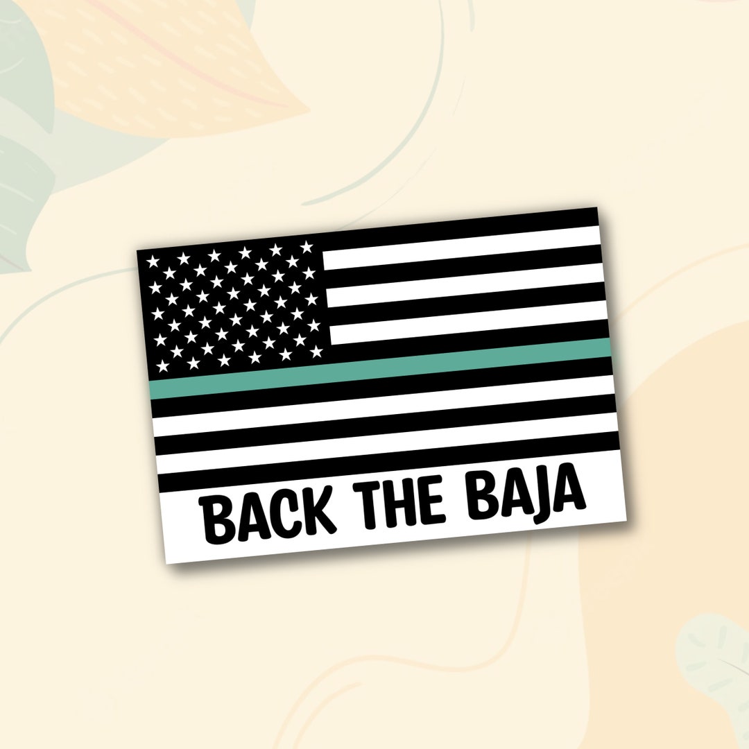 Back the Baja Blast Taco Bell Die-cut Vinyl Sticker Water - Etsy