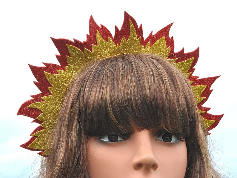 Fire Headband, Flame Headpiece, Halloween Costume - Etsy