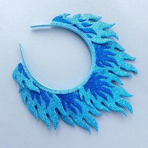 Blue Flames Crown Mermaid Crown Sea Gueen Crown Blue Mermaid Tiara Sea ...