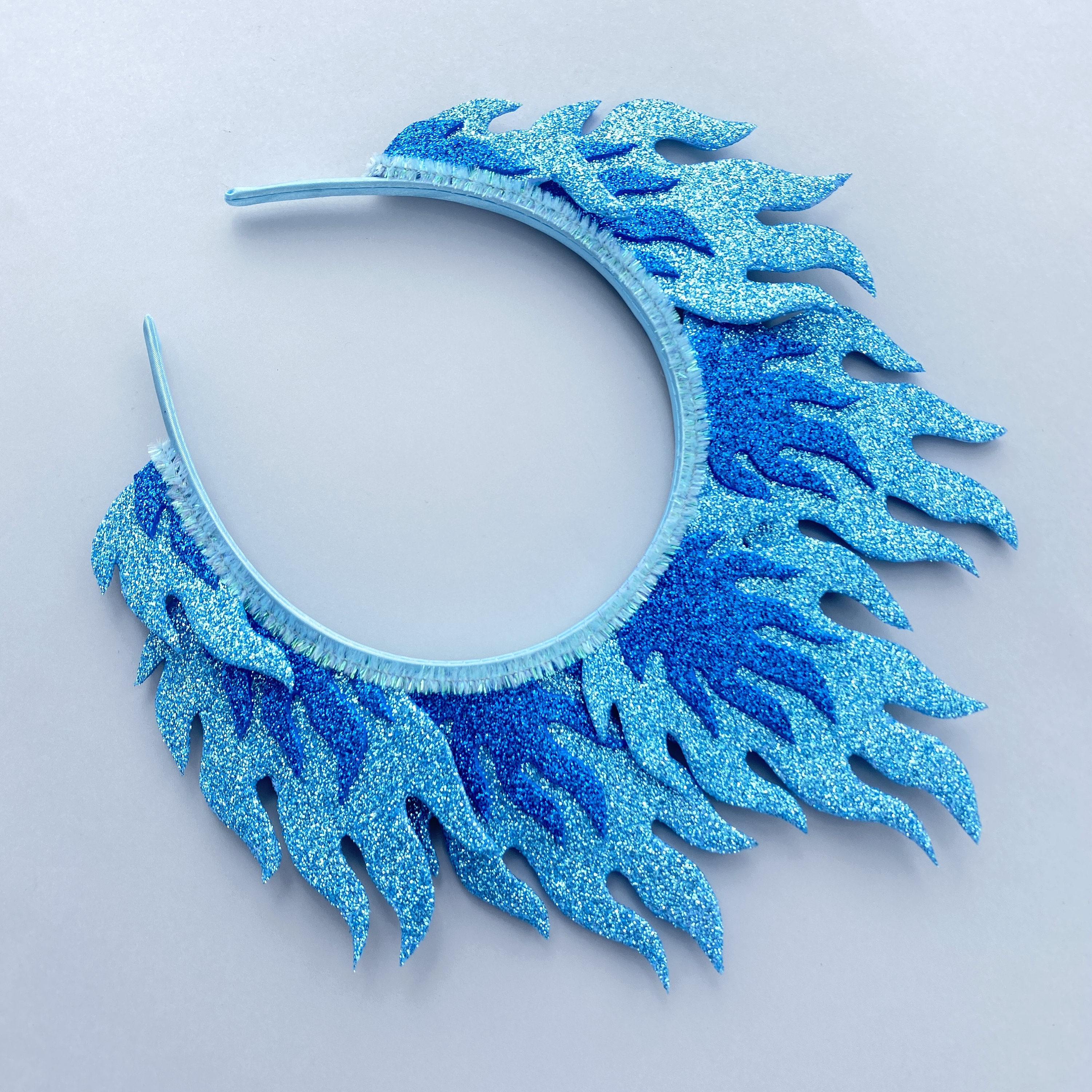 Blue Flames Crown Mermaid Crown Sea Gueen Crown Blue Mermaid Tiara Sea ...