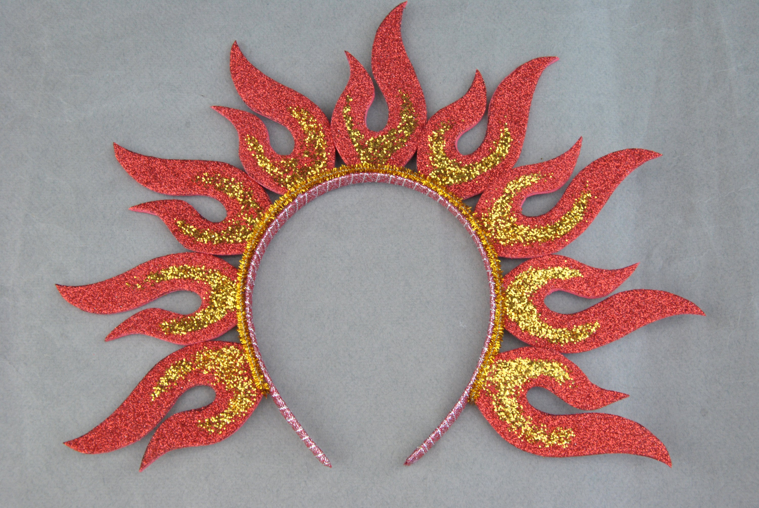 Flame headband Halloween Fire headpiece costume Phoenix fire | Etsy