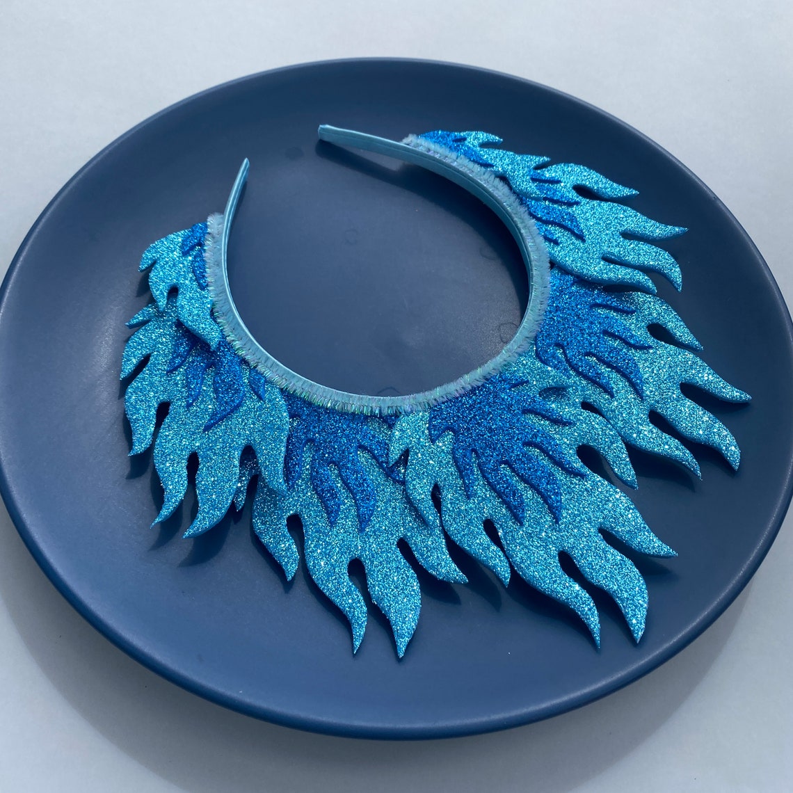 Blue Flames Crown Mermaid Crown Sea Gueen Crown Blue Mermaid Tiara Sea ...