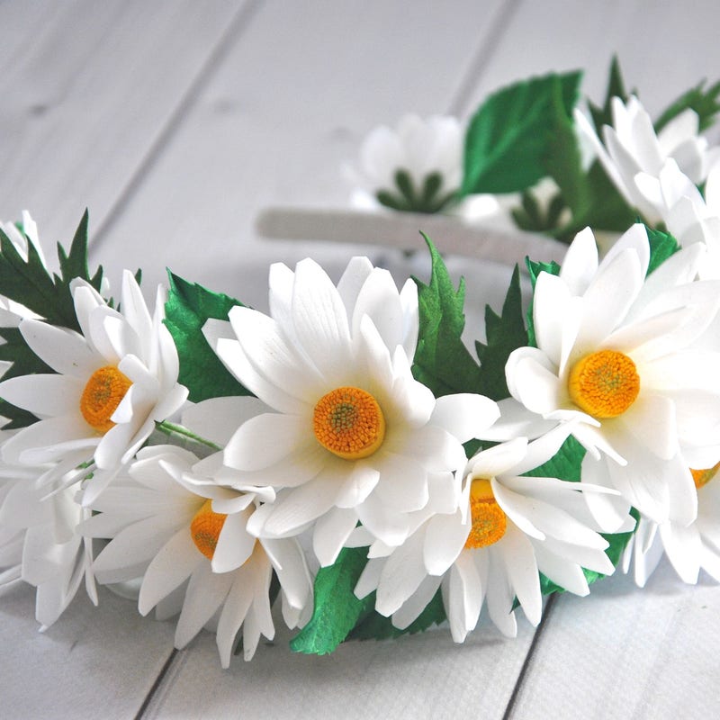 Daisy Flower Crown - Etsy